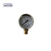 China 40mm Dial Ss304 Case Pointer Type Bourodon Tube  Vertical 0-10bar /psi  Oil Filled Pressure Gauge 1-1/2 for sale