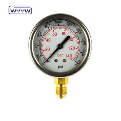 China Factory Supply DN65 High Anti-Seismic stainless steel 2.5 inch 1/4