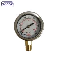 China Industrial manometer YN52mm hydraulic oil press pressure gauge 52mm 1/4NPT for sale