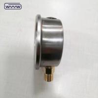 China Stainless Steel  63mm Radial Connection Glycerine Oil Filled 600bar Hydraulic Pressure Gauge for sale
