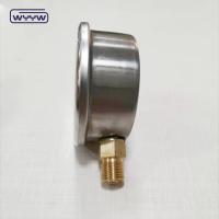 China Stainless Steel  63mm Radial Connection Glycerine Oil Filled 600bar Hydraulic Pressure Gauge for sale