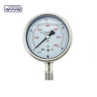 China shock resistant back brass mount  pressure gauge customized range for sale