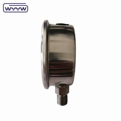China Liquid Filled Bezel Ring Pressure Gauge Manometer 2.5% Accuracy for sale