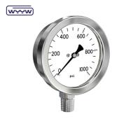 China Liquid Pressure gauge Qingdao export 0-350 bar manometers for sale