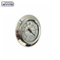 China EN837-1 panel mount 25 bar 63mm front flange oil filled pressure gauge for sale