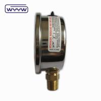 China Silicone Oil Filled Pressure Gauge Manometer 60mm 1 Year Warranty for sale