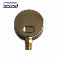 China Silicone Oil Filled Pressure Gauge Manometer 60mm 1 Year Warranty for sale