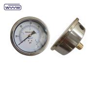China 100mm axial oil anti-vibration pressure manometer for sale