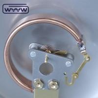 China 100mm Oil Thread Chromed Bourdon Tube Type Pressure Gauge Bottom Mount for sale
