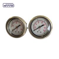China Water Tank 60mm Oil Pressure Gauge U-Clamp With Stainless Steel Case for sale