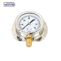 China Glycerine Pressure Gauge Manometer 100mm Bottom Pressure Meter For Oil And Gas for sale