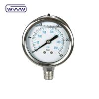 China Back Glycerine Shock Resistant Hydraulic Jack Pressure Gauge Range Customized for sale