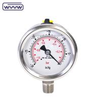 China Back Glycerine Shock Resistant Hydraulic Jack Pressure Gauge Range Customized for sale