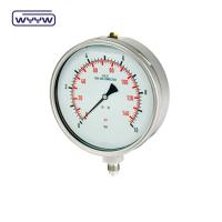 China Back Glycerine Shock Resistant Hydraulic Jack Pressure Gauge Range Customized for sale