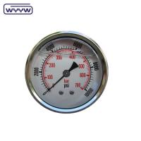 China 60Mpa 70Mpa Heavy Duty High Pressure Gauge Back Mount 1 Year Warranty for sale