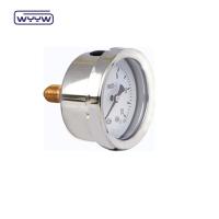 China Industrial Brass Back Mount Oil Filled Manometer For Glycerine for sale