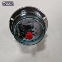 China 0-1MPa Electrical Contact Pressure Gauge , Silicone Oil Filled Pressure Gauge With Flange for sale