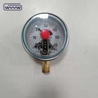 China Stainless Steel Silicone Filled Pressure Gauge Bottom Connection 100mm for sale