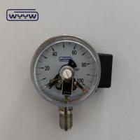 China 60mm black steel air standard electric contact pressure gauge for sale