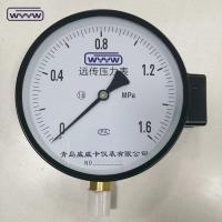 China NO+NC 1MPa Natural Gas Pressure Test Gauge 4 Inch 100mm Electric Contact Manometer for sale