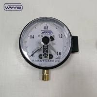 China NO+NC 1MPa Natural Gas Pressure Test Gauge 4 Inch 100mm Electric Contact Manometer for sale