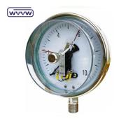 China 100mm Silicone Filled Electric Oil Pressure Gauge Back Mount for sale
