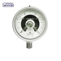 China 100mm Silicone Filled Electric Oil Pressure Gauge Back Mount for sale