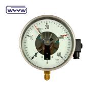 China Hydraulic Electric Contact Pressure Gauge Manometer 1.6% Accuracy for sale