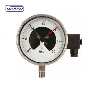 China Stainless Steel Bourdon Tube Pressure Gauge 60mm Bottom Connection for sale