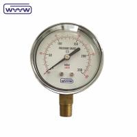 China 63mm Capsule Bellows mbar Durable Excellent Atmospheric Compound Bellows Pressure Gauge for sale