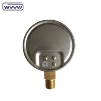 China China factory capsule pressure gauge 100mm mbar ss case brass connection 1/2