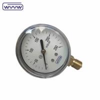 China China factory capsule pressure gauge 100mm mbar ss case brass connection 1/2