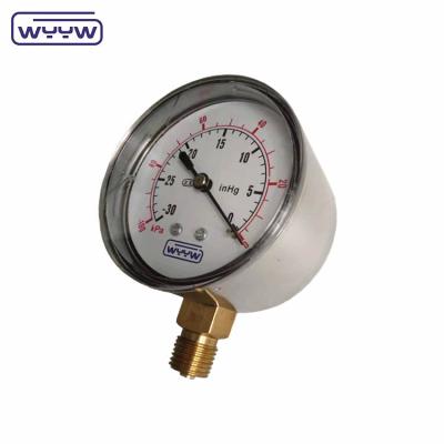 China low manometer ss 63mm inH2O wc mbar bellows pressure gauge for sale