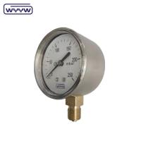 China Bottom Connection Capsule Pressure Gauge Mbar KPa MmAq MmH2O for sale