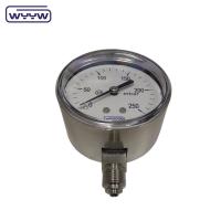 China MMWC & Mbar 63mm Capsule Pressure Gauge Manometer Stainless Steel Material for sale