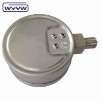 China 100mm All Stainless Steel Bayonet Pressure Gauge , Bellows Gas Pressure Gauge Mbar for sale