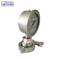 China high quality measuring instrument diaphragm seal silicone oil pressure gauges for sale
