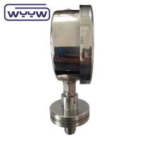 China 100mm DN20 PN40 Flange Type Pressure Gauge SS316 Stainless Steel for sale