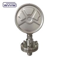 China 100mm DN20 PN40 Flange Type Pressure Gauge SS316 Stainless Steel for sale