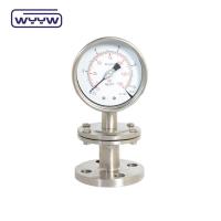 China Tri Clamp Membrane Pressure Gauge Stainless Steel Case 100mm for sale