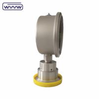 China SS316 Silicone Sanitary Pressure Gauge 100mm 1.6% Accuracy for sale