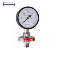 China 100mm Diaphragm Seal Type Pressure Gauge Heavy Duty Industrial Pressure Gauge for sale