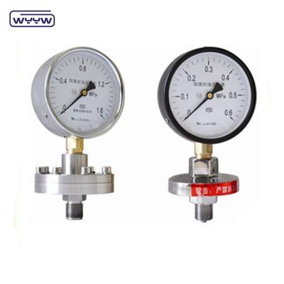 China 60mm SS316 Diaphragm Pressure Gauge Manufacturer 1 Year Warranty for sale