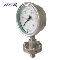 China OEM ODM Diaphragm Pressure Gauge SS316 Coated PTFE High Pressure Gauge for sale
