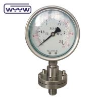 China 1/2 NPT BSP Low Pressure Diaphragm Pressure Gauge Stainless Steel for sale