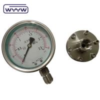 China 1/2 NPT BSP Low Pressure Diaphragm Pressure Gauge Stainless Steel for sale