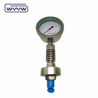 China OEM ODM Diaphragm Seal Pressure Gauge High Temperature With Cooling Tube for sale