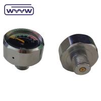 China OEM paintball pcp manometer 1inch 23mm 25mm small mini pressure gauge for sale