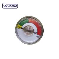 China 38mm Small Fire Extinguisher Pressure Gauge Manometer Back Connection for sale