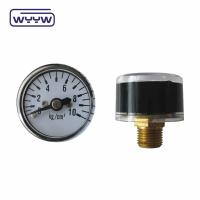 China 1 Inch 25mm Small Air Pressure Gauge 4% Precision Stainless Steel case for sale